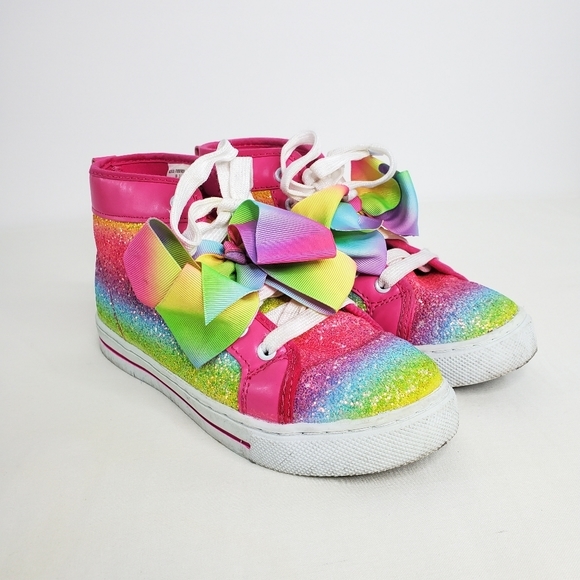 JoJo Siwa | Shoes | Nickelodeon Jojo Siwa Rainbow Big Bow High Top ...